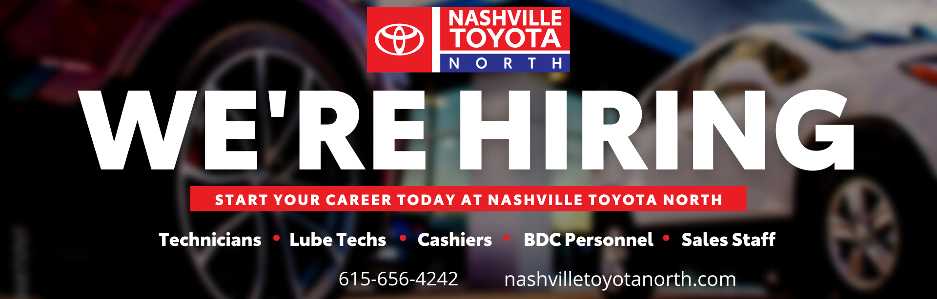 Career Opportunities at Nashville Toyota North | Madison TN Dealer